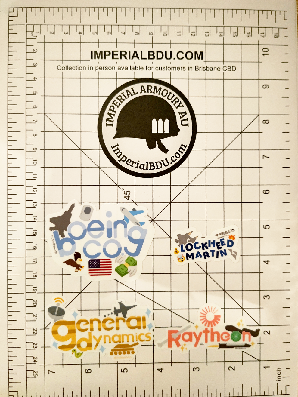 Military Industrial Complex V-tuber Logo Stickers, Boeing, Lockheed Ma ...