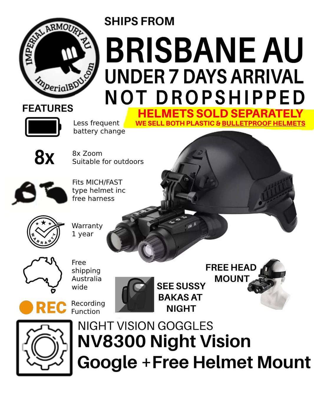 Night Fighting Equipment NFE, NODS, NVGs for sale – Imperial Armoury ...