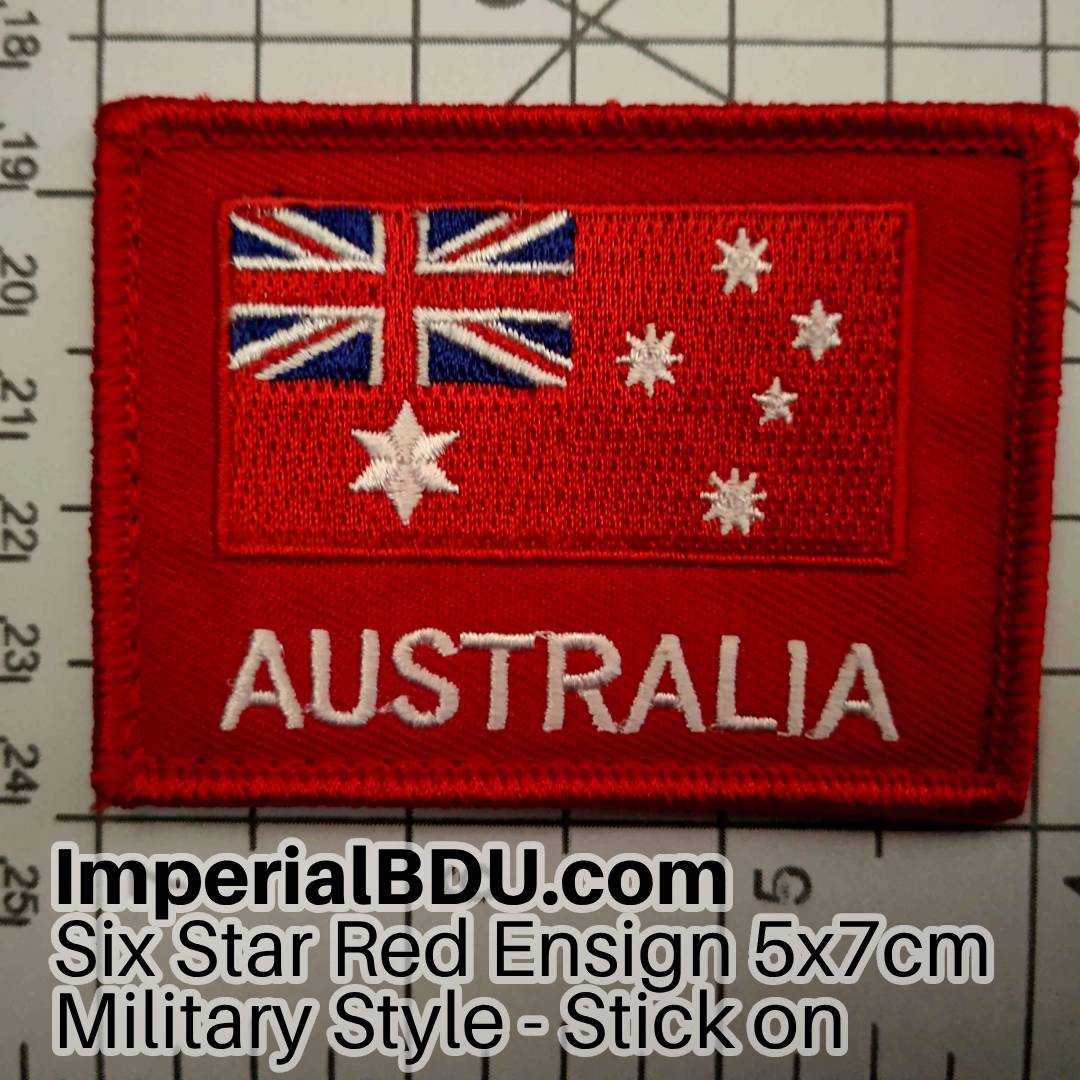 Red Ensign Flag Shoulder Patch 1901 - 1903, Military Style Made in Aus ...